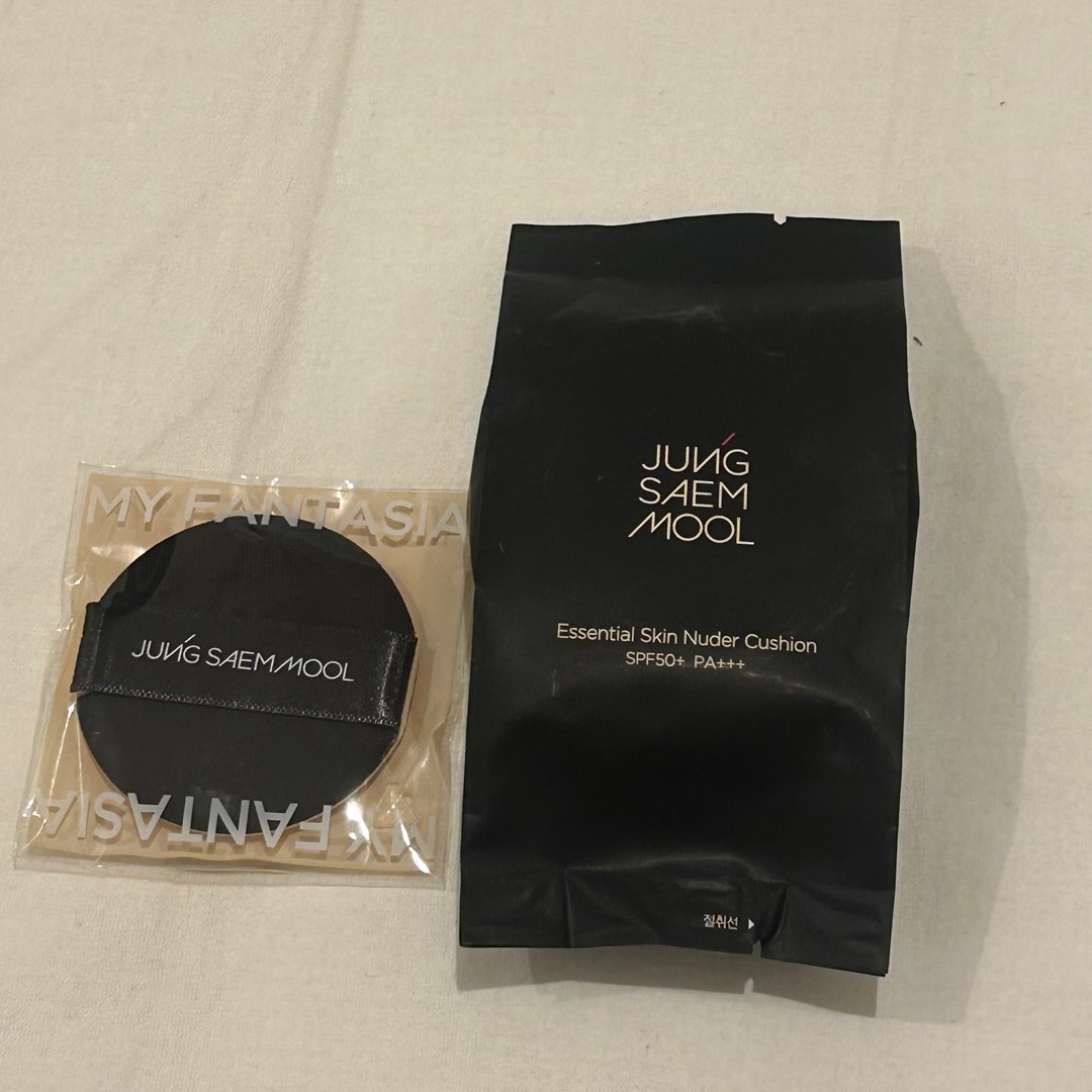 jung saem mool essential skin under cushion spf50+ PA++ refill and puff ...