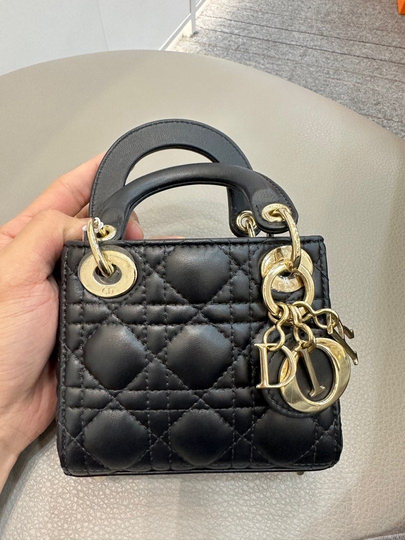 Lady Dior micro, Luxury, Bags & Wallets on Carousell