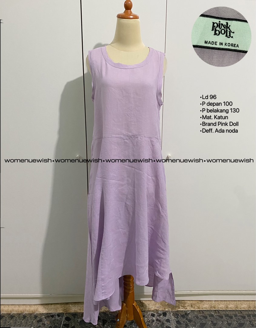 Lilac maxi dress, Fesyen Wanita, Pakaian Wanita, Gaun & Rok di Carousell