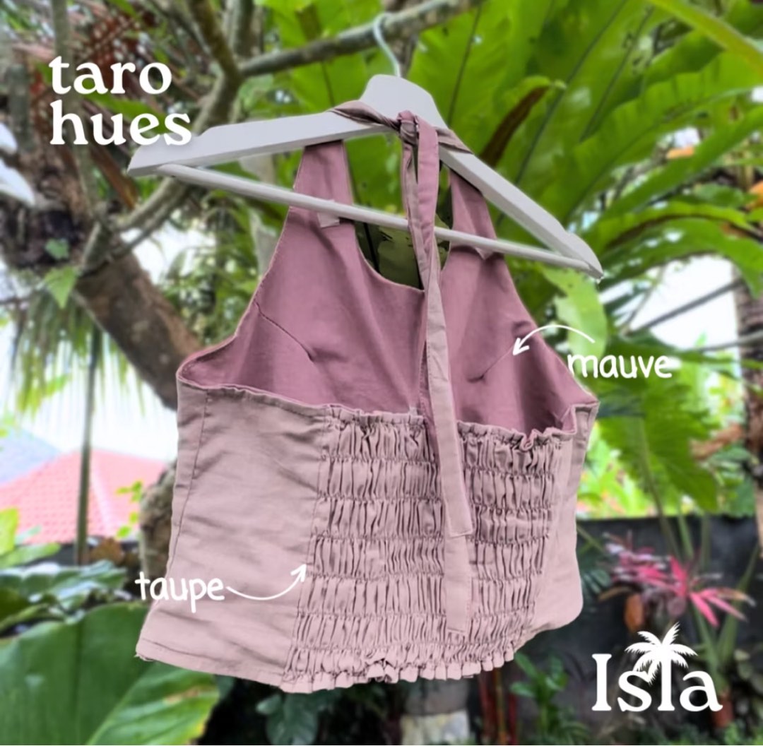 MalayA | Isla Top | 2-in-1 Reversible Halter w/ Tie Strap Double Lined ...
