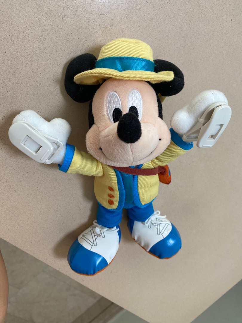 Limited edition Mickey Disney vacation package plushie with clips on ...