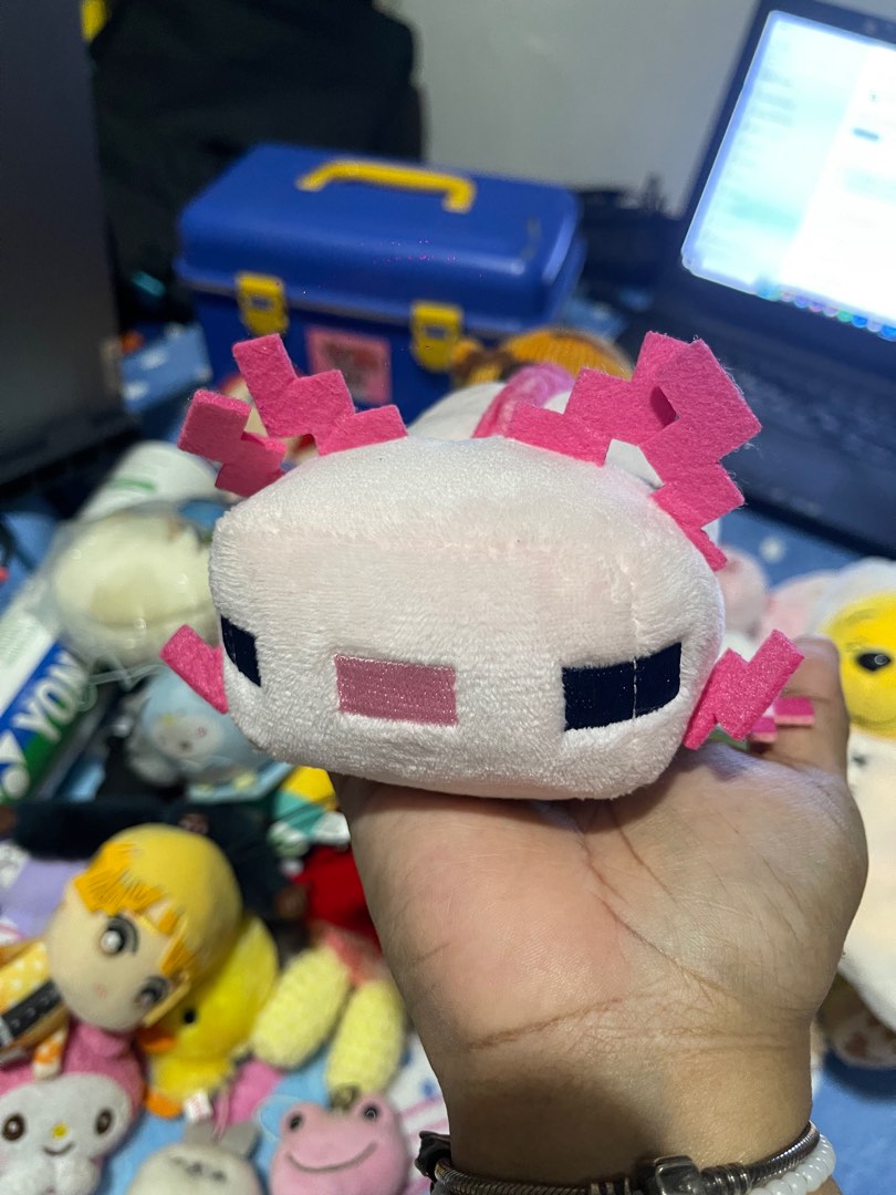 MINECRAFT axolotl plush toy, Hobbies & Toys, Toys & Games on Carousell