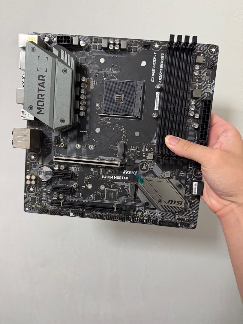 MSI B450M Mortar, Computers & Tech, Parts & Accessories, Computer Parts ...