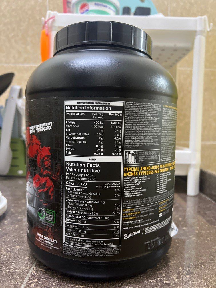 Mutant Whey Protein 2.2kg, Health & Nutrition, Health Supplements ...