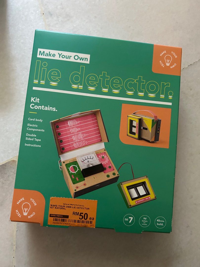 New - Make your own lie detector kit, Hobbies & Toys, Toys & Games on ...