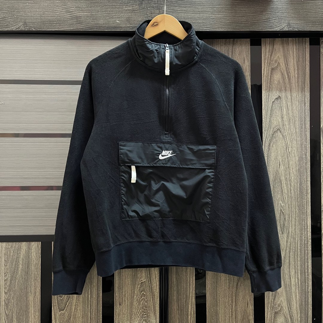 Nike Halfzipper Center Swoosh Anorak Fleece, Men's Fashion, Tops & Sets, Hoodies on Carousell