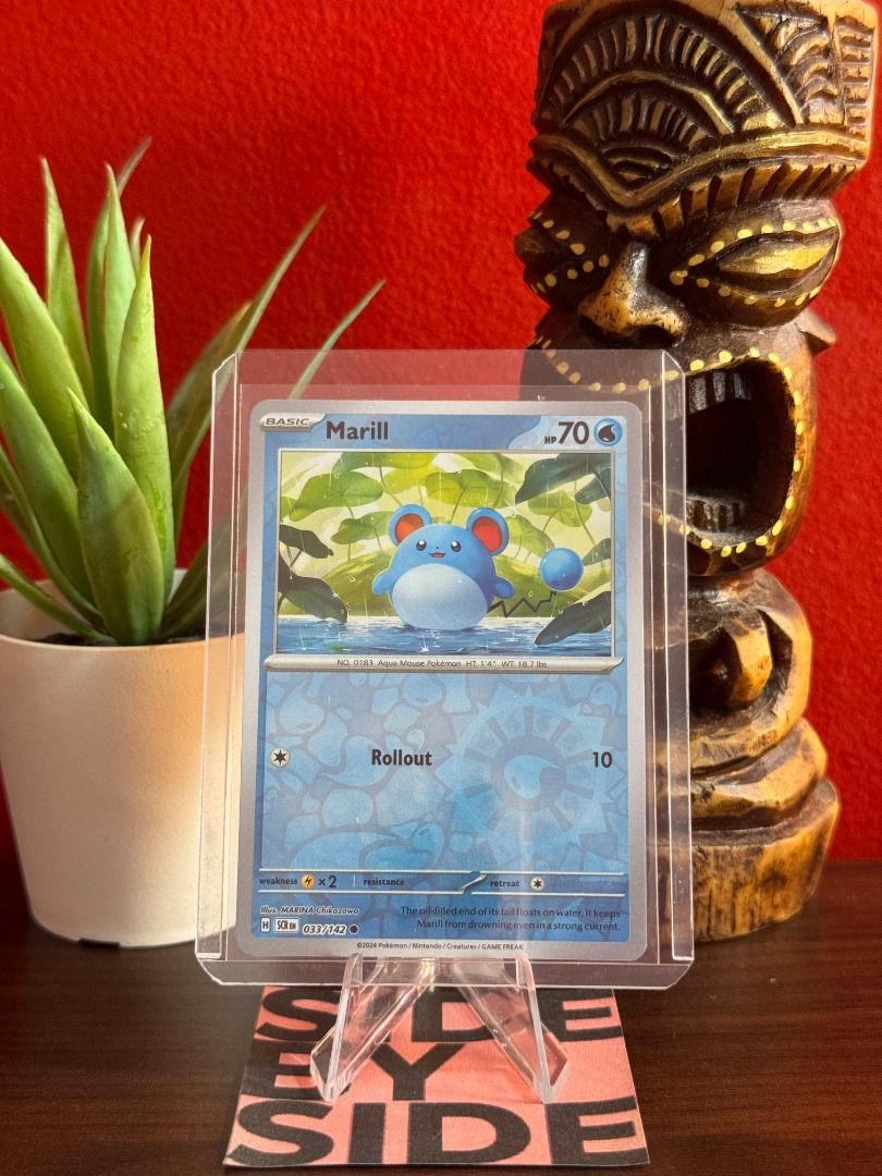 Pokemon TCG Card - Marill (Stellar Crown, #033/142, Reverse Holo ...