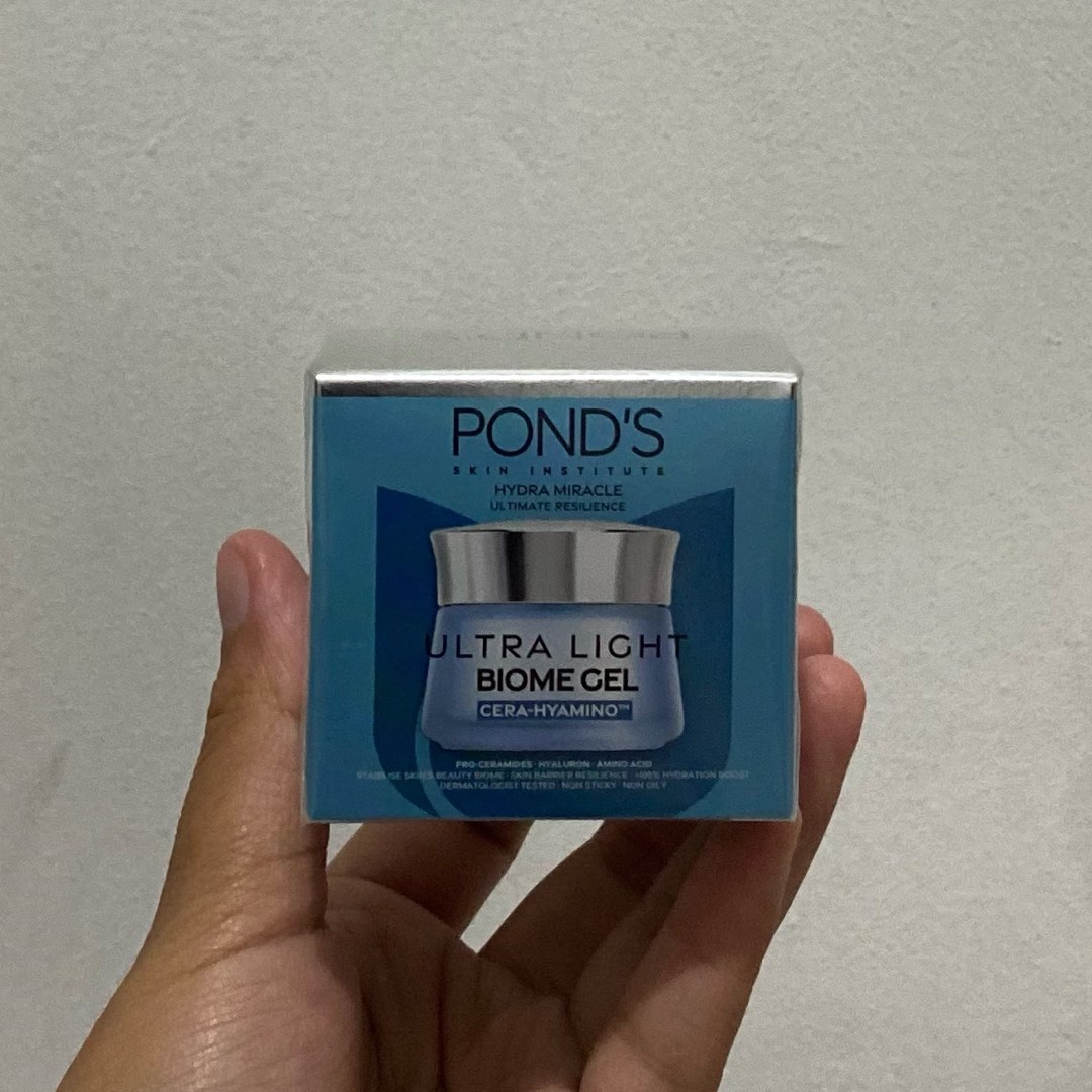 PONDS HYDRA MIRACLE ULTRA LIGHT BIOME GEL - HYDRATING MOISTURIZER GEL ...