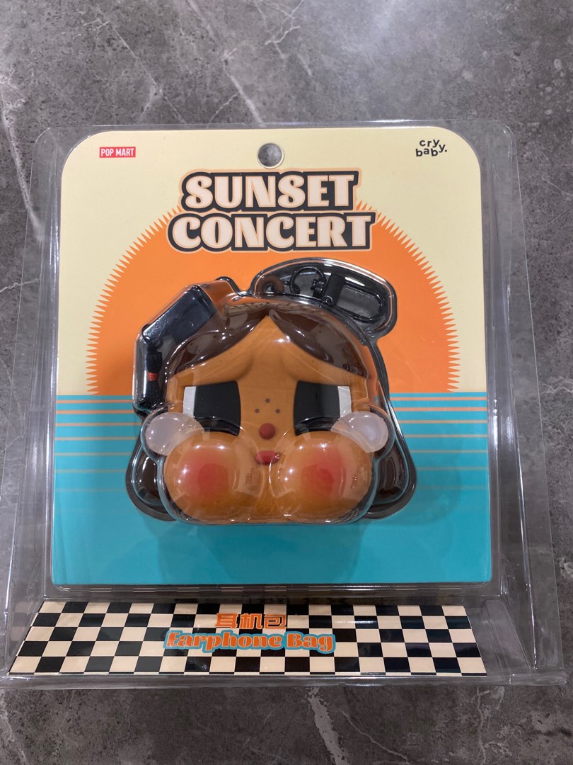 Pop Mart Crybaby Sunset Concert Series Earphone Bag, Toys ...