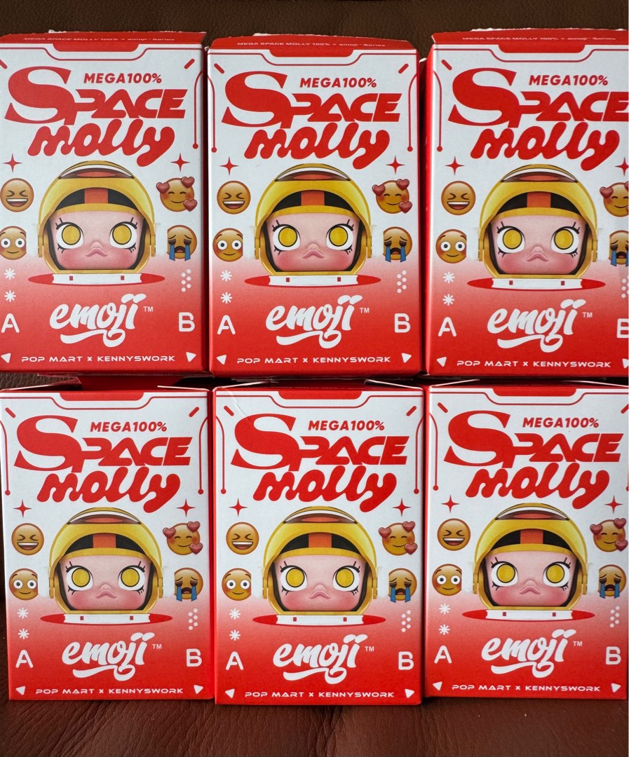 Pop Mart Space Molly Emoji Series, Hobbies & Toys, Toys & Games on ...
