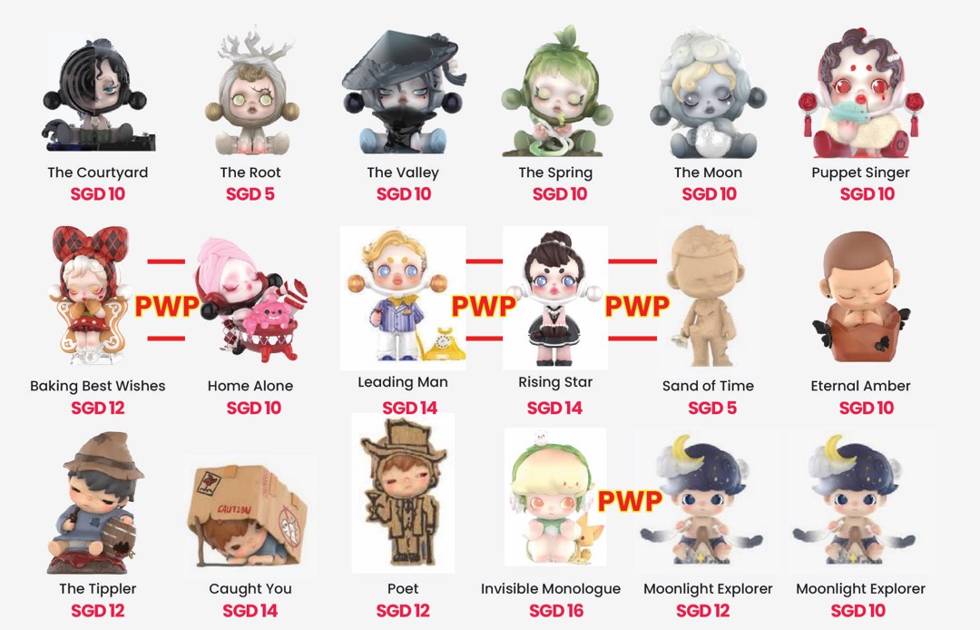 Popmart Blind box Skullpanda Kubo Dimoo Hirono Bob Rayan Zoraa, Hobbies ...