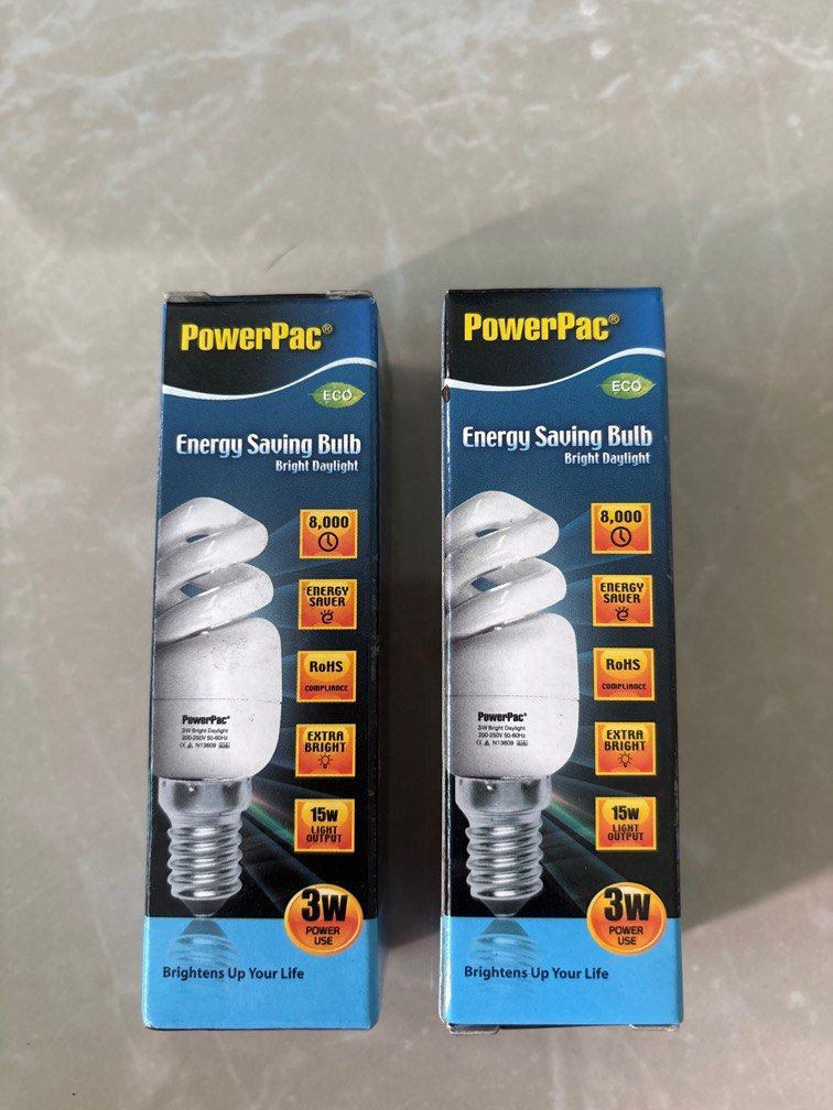 PowerPac NEW Light bulbs E14, Furniture & Home Living, Lighting & Fans ...