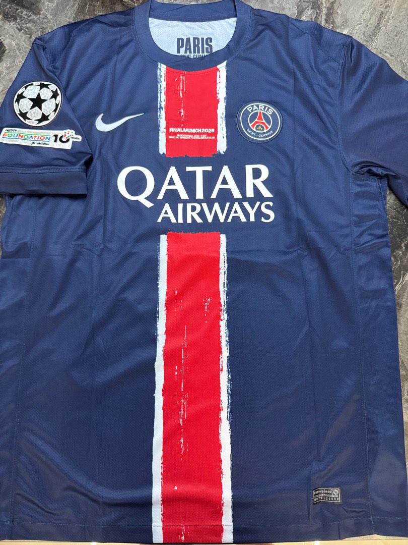 PSG Champions League Final Jersey 2025, Men's Fashion, Activewear on ...