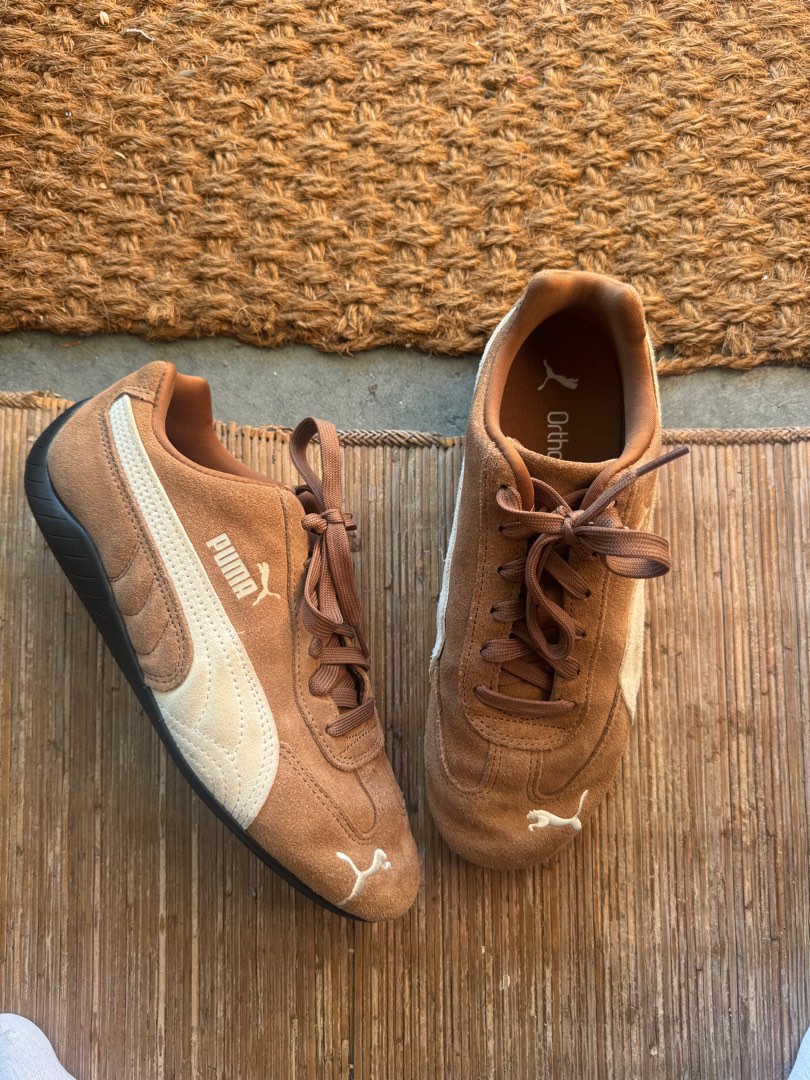Puma Speedcats in Brown, Women's Fashion, Footwear, Sneakers on Carousell