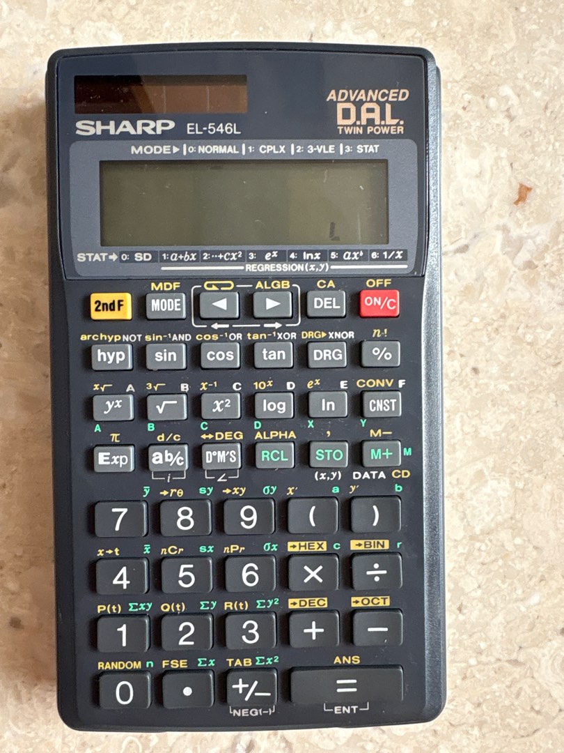 Sharp EL-546L Advanced Scientific Calculator, Hobbies & Toys ...