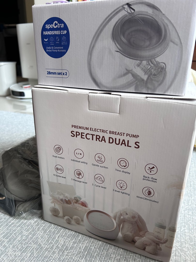 Spectra Dual S Electric Breast Pump (with extra accessories), Babies ...