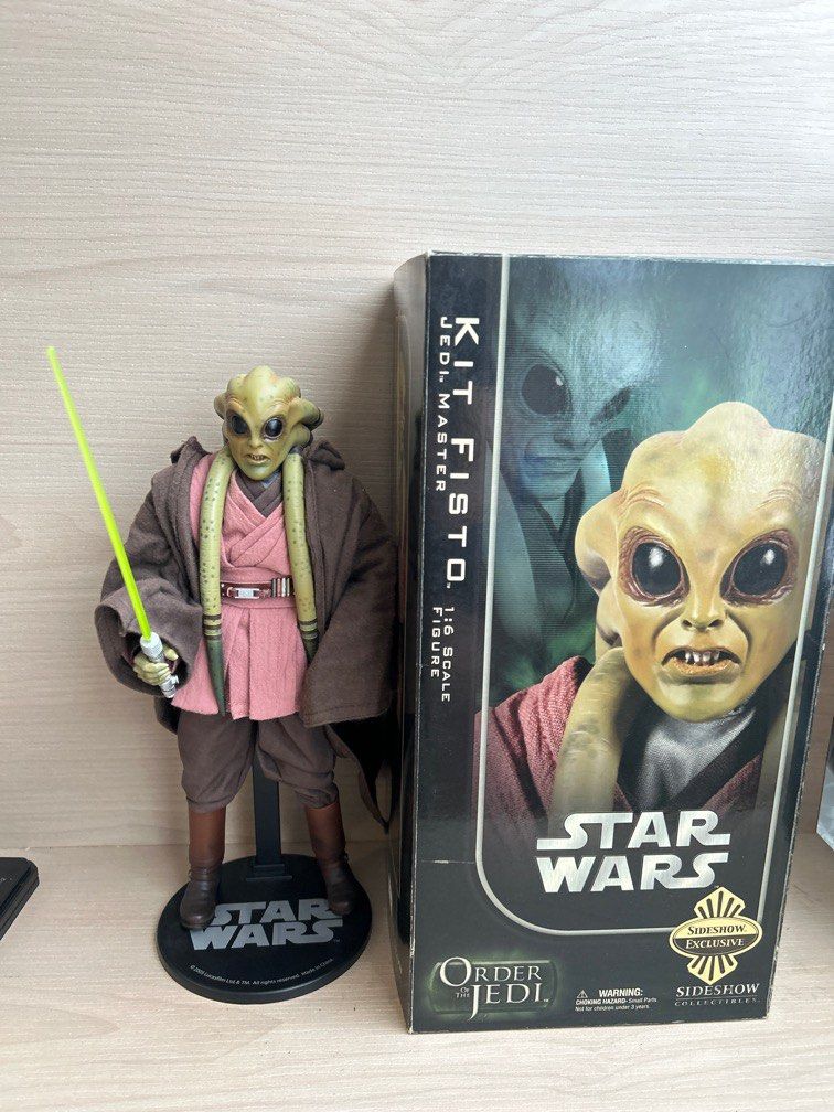 Star Wars 1/6 Sideshow Kit Fisto Exclusive Edition with severed battle ...