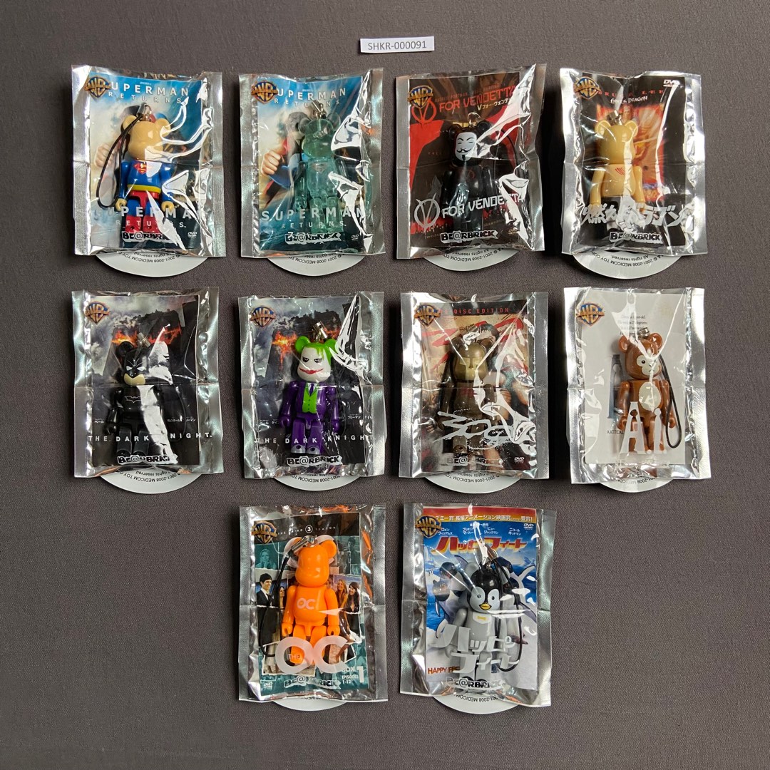 Warner Bros. 70% Bearbrick Keychains Set of 10, Hobbies & Toys, Toys ...
