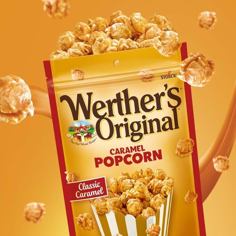 Werther's Original Caramel popcorn classic/salted caramel 140g, Food ...