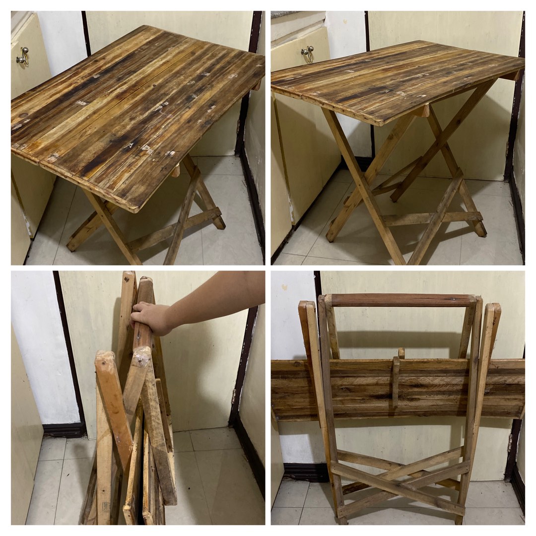 Wooden Foldable Table, Furniture & Home Living, Furniture, Tables ...