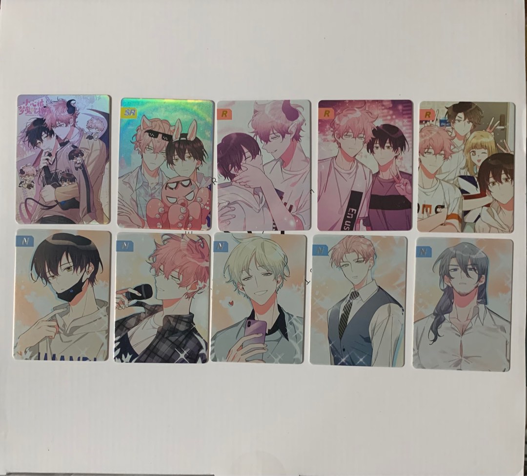 WTS Chinese BL manhwa card sets danmei Yaoi shounen ai, Hobbies & Toys ...