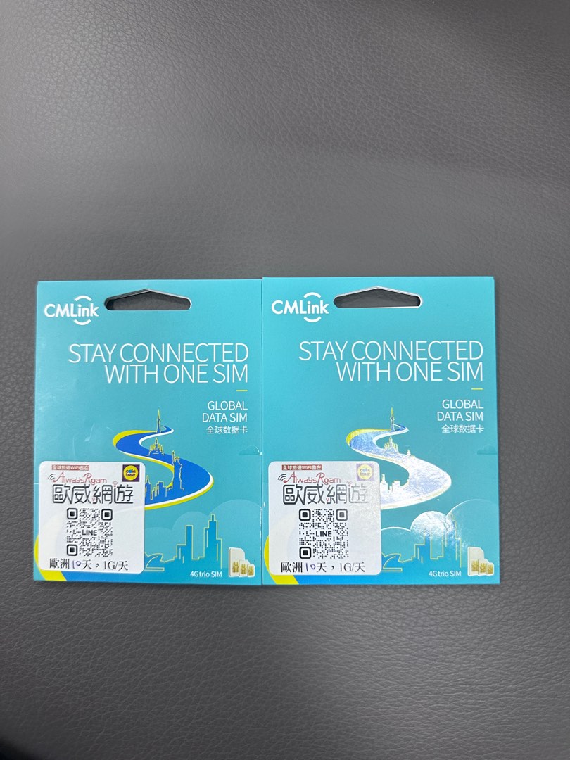 歐洲10天網卡 10GB/1天1GB 一張 兩張400, 手機及配件, 電子周邊配件及產品, Sim 卡在旋轉拍賣