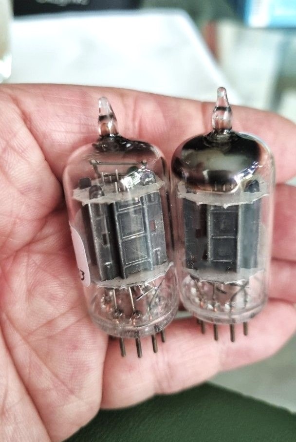 12ax7 RCA X2 | Good Strength & Match | Black Long Plate | When it comes ...