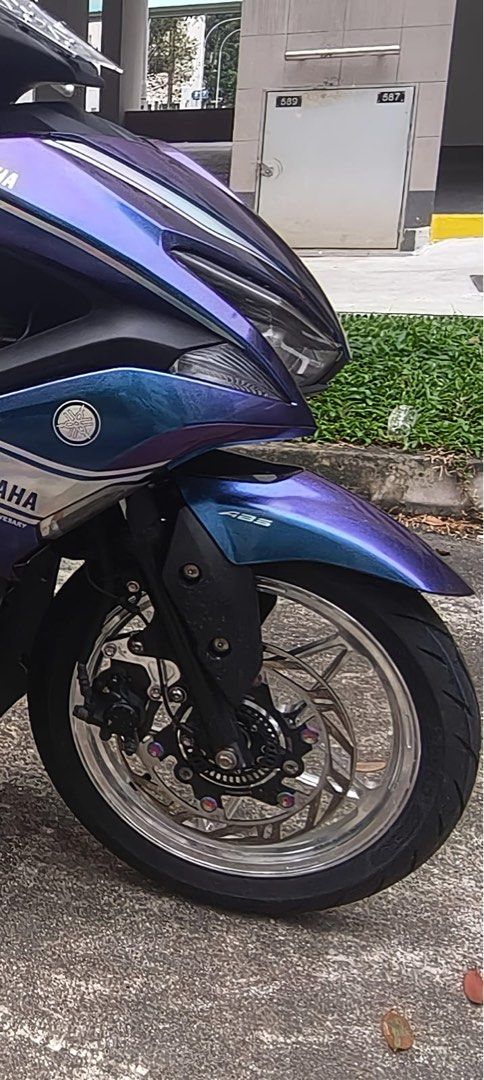 Aerox NLK CNC Rim with Tyres, Motorcycles, Motorcycle Accessories on ...