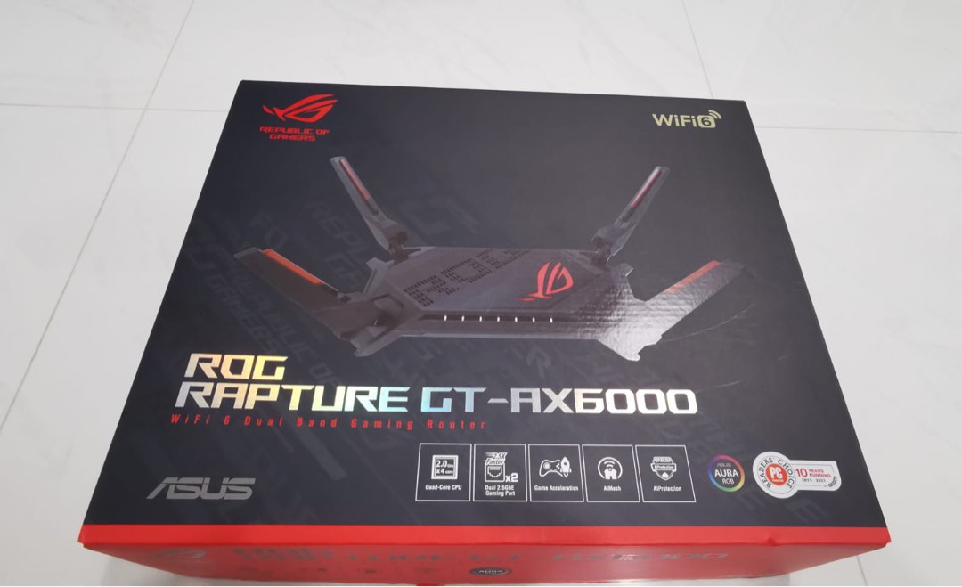 Asus ROG Router GT-AX6000 wifi 6, Computers & Tech, Parts & Accessories ...
