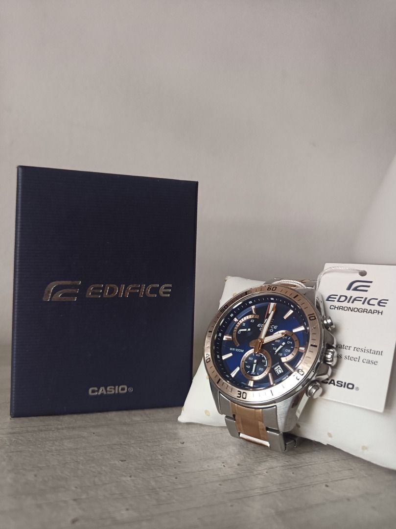 Casio Edifice (original w/ papers and box), Luxury, Watches on Carousell