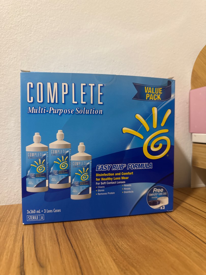 Complete Contact Lens Solution, Beauty & Personal Care, Vision Care on ...