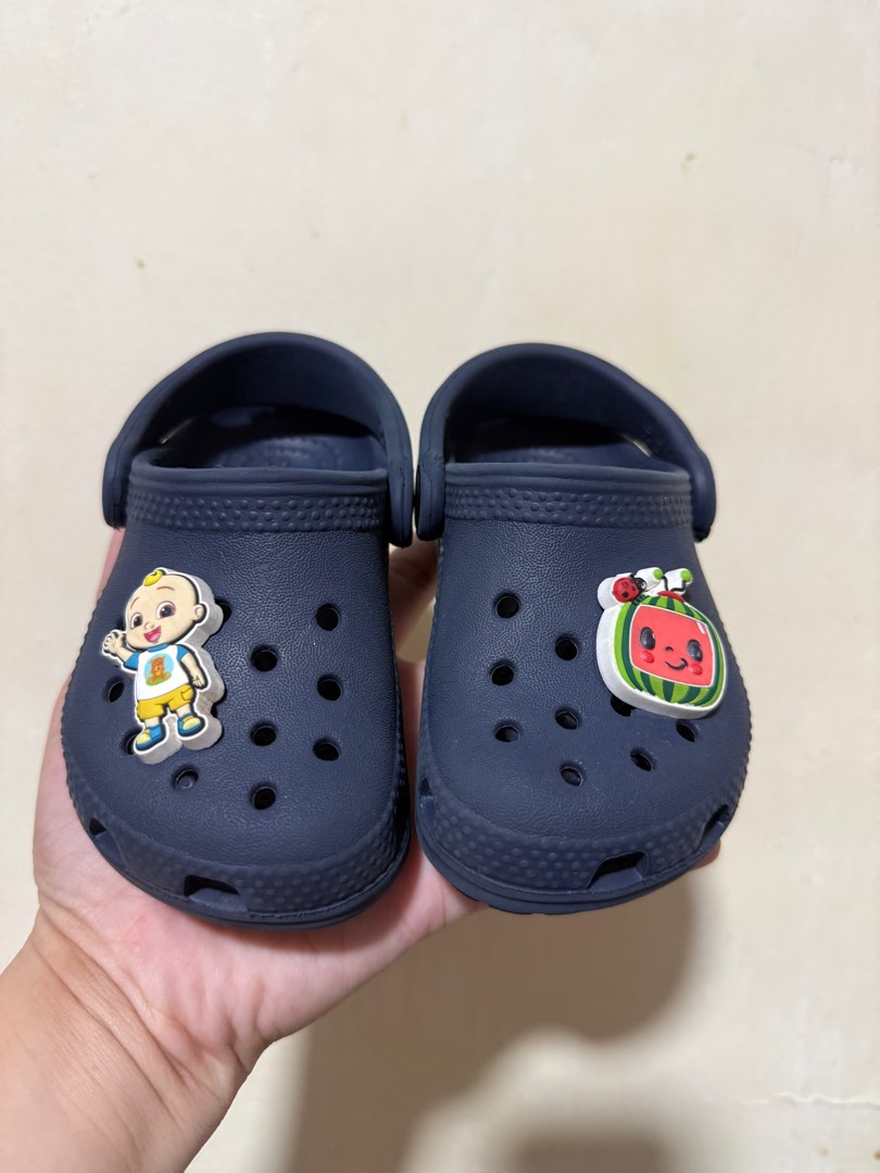 Crocs with Cocomelon jibbitz, Babies & Kids, Babies & Kids Fashion on ...