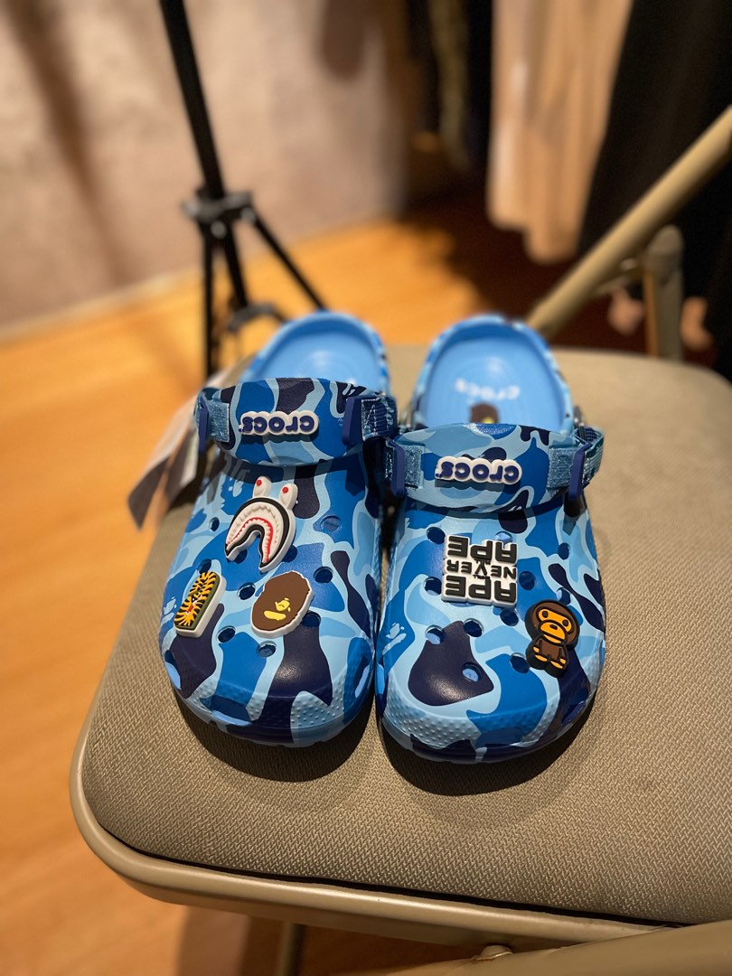 CROCS X BAPE, Men's Fashion, Footwear, Slippers & Slides on Carousell