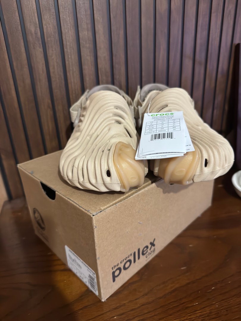 Crocs x Pollex, Women's Fashion, Footwear, Slippers and slides on Carousell