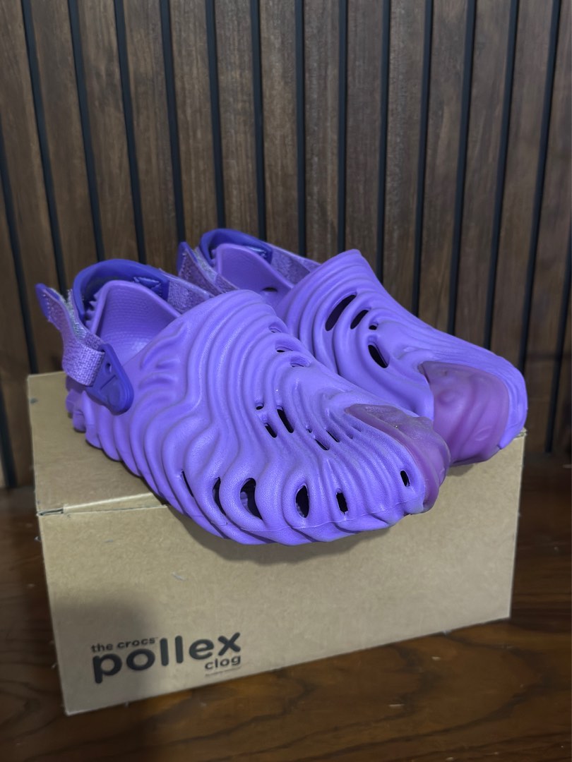 Crocs x Pollex, Women's Fashion, Footwear, Slippers and slides on Carousell
