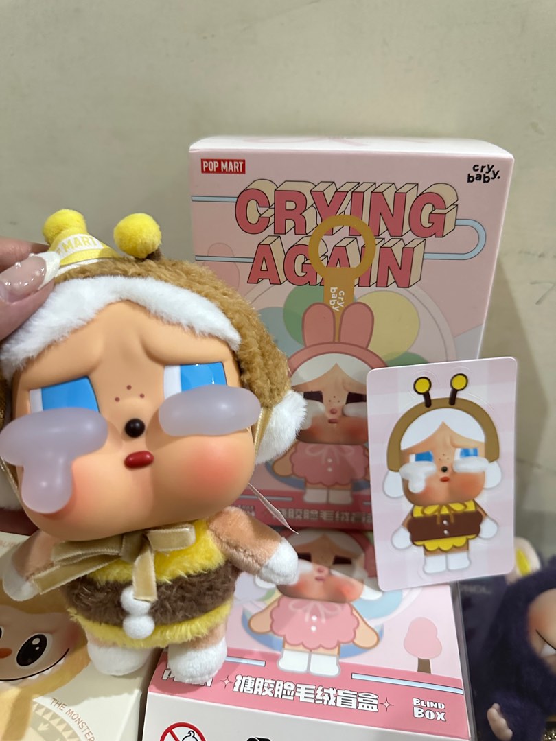 CRYING AGAIN BEE POPMART, Toys & Collectibles, Mainan di Carousell