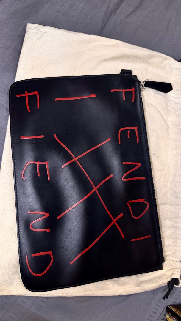 fendi x fiend original clutch bag, Women's Fashion, Bags & Wallets ...