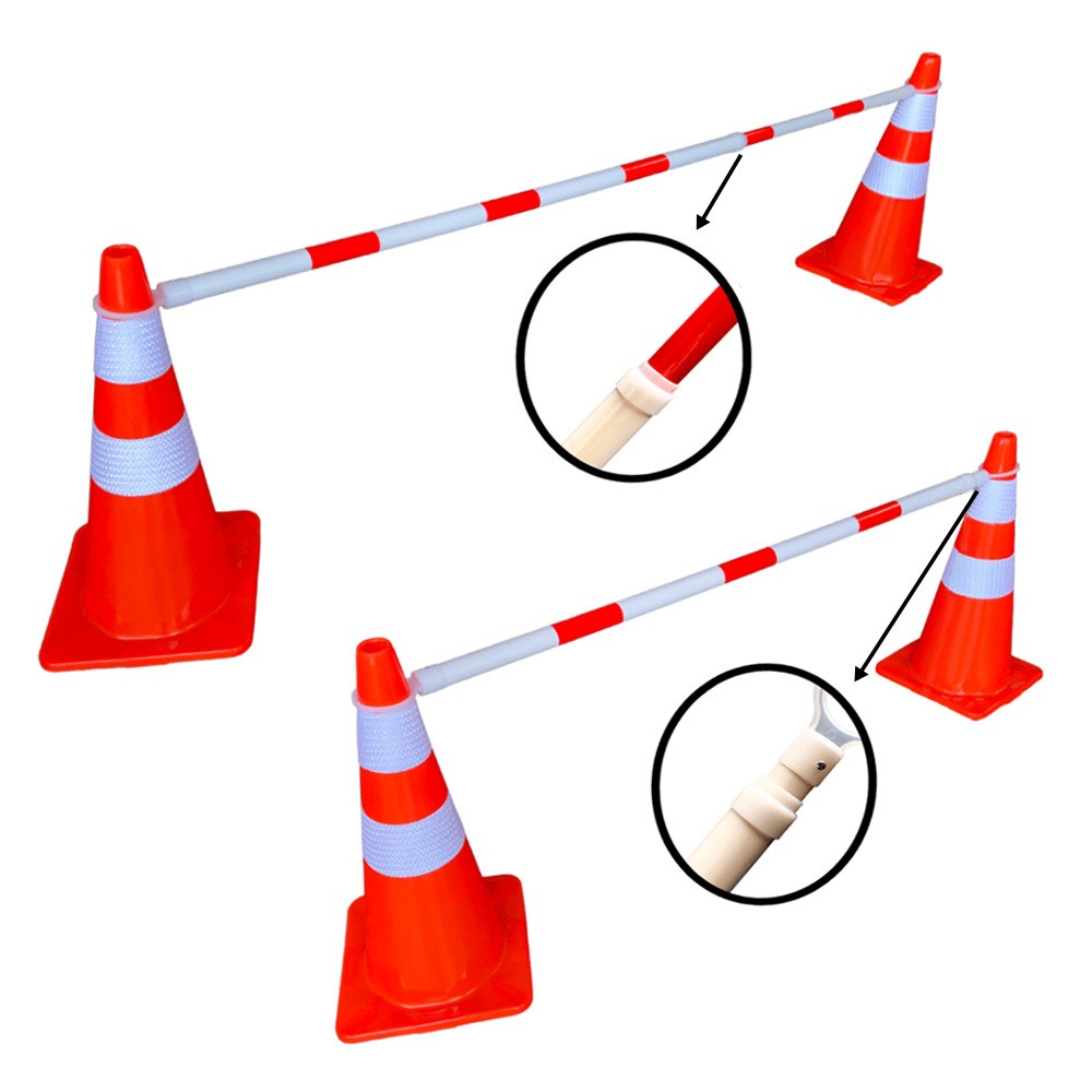 [FREE DELIVERY] Safety Cone/ Barricade Extendable Pole/ Safety Traffic ...
