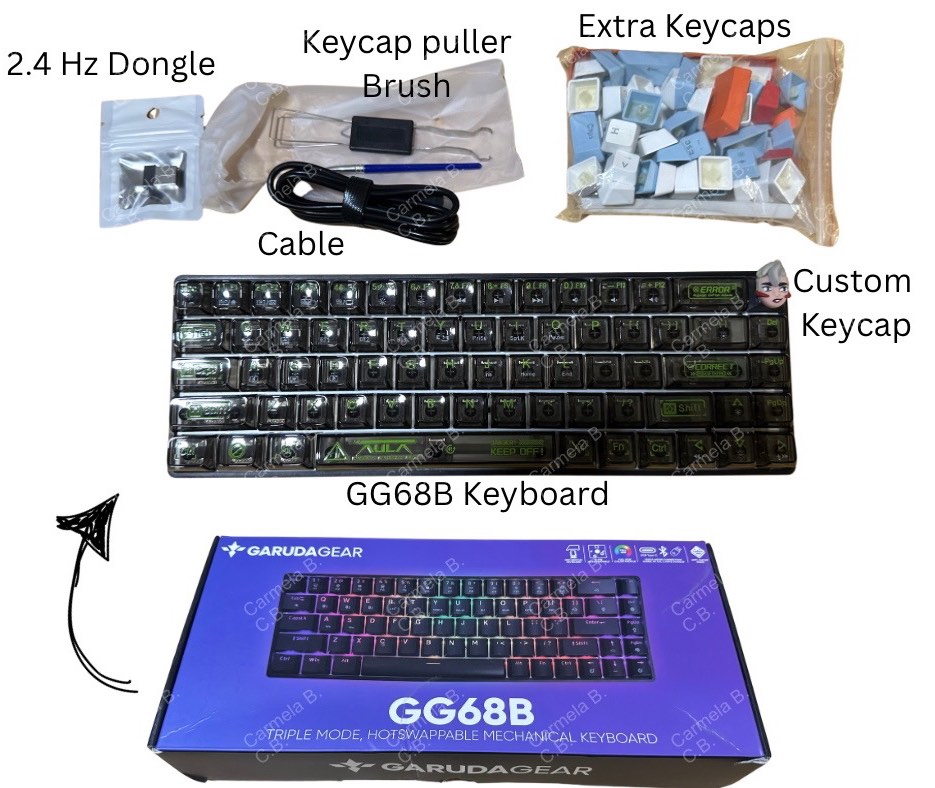Garuda Gear GG68B Mechanical Keyboard (Gasket mod), Computers & Tech, Parts & Accessories ...