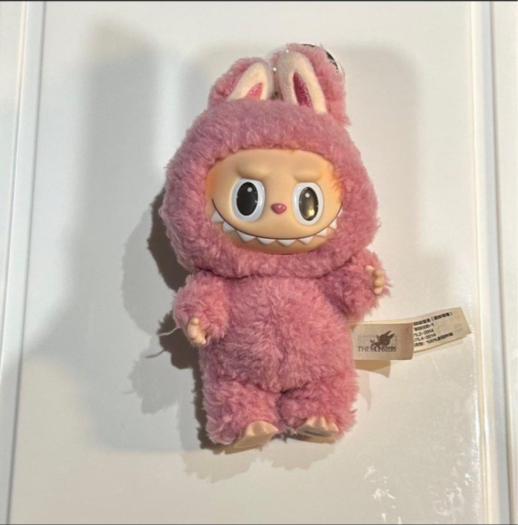 Labubu V1 Exciting Macaron (Lychee Berry Pink Colour), Hobbies & Toys ...