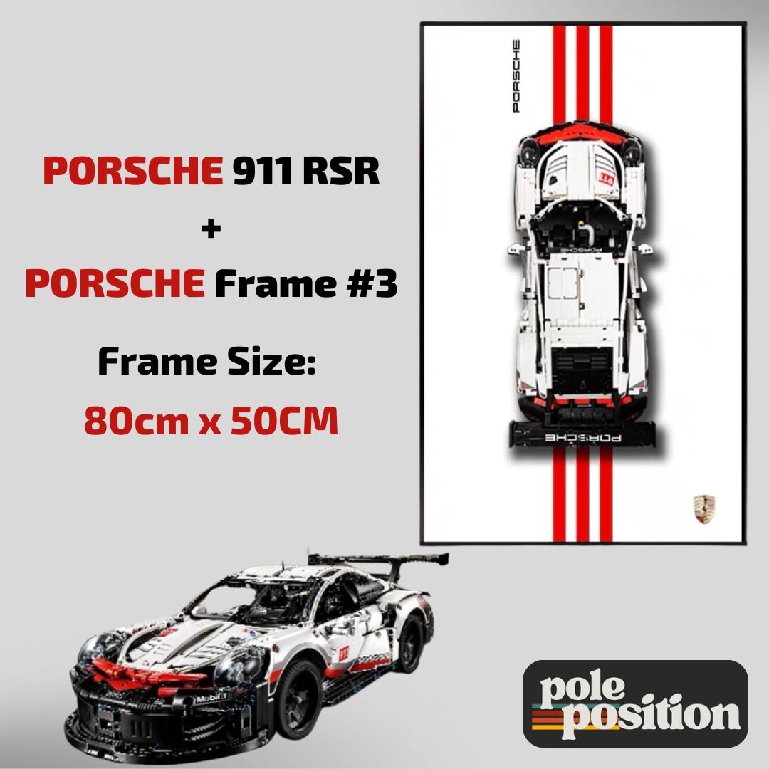 LEGO Technic Porsche 911 RSR + Wall Frame #3, Hobbies & Toys, Toys ...