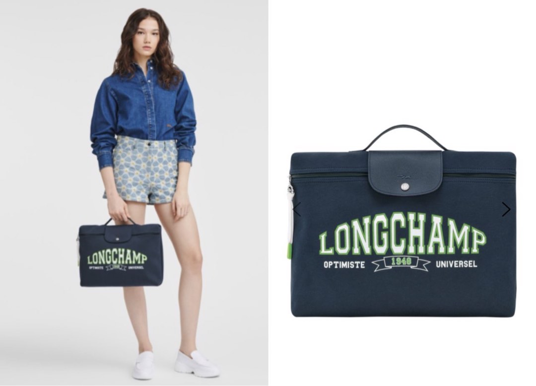 Longchamp Le Pliage Collection Laptop Bag Briefcase University Navy ...