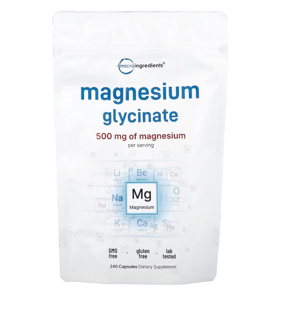 micro ingredients magnesium glycinate, 240 capsules (166 mg per capsule ...