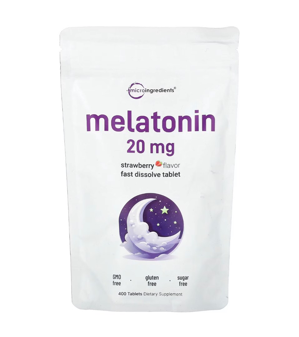 micro ingredients melatonin, strawberry, 20mg, 400 tablets, Health ...