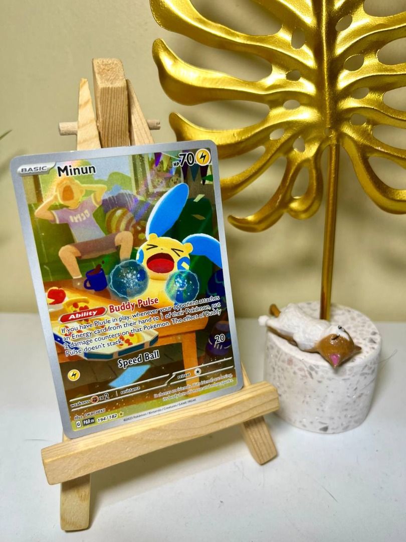 Minun 194/182 | SV04: Paradox Rift | Pokemon Trading Card Game, Hobbies ...