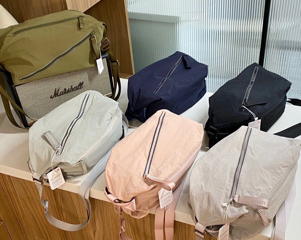 New 6 colors lululemon fast track 2.0 bag waterproof material oblique ...
