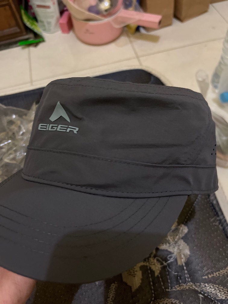(NEW)topi troepen eiger grey, Fesyen Pria, Aksesoris, Topi di Carousell