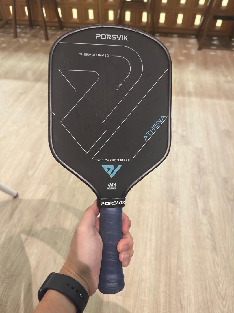 PORSVIK Athena T700 16mm Pickleball Paddles, Sports Equipment, Sports ...