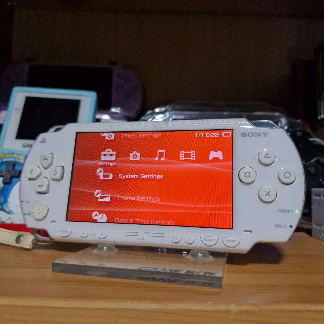 PSP 1000 Ceramic White Game Console Sony PlayStation Portable 1K Retro ...