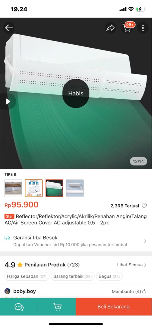 Reflector AC / Reflektor / Penahan Angin AC / Talang AC / Air Screen ...